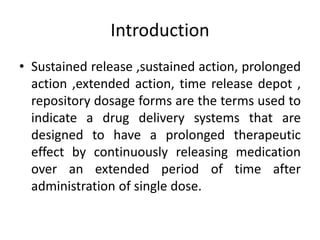 Sustained release formulations | PPTX
