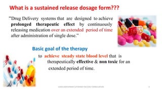 SUSTAINED RELEASE DOSAGE FORMULATION | PDF