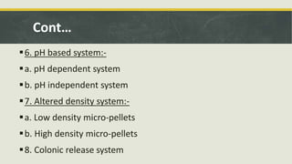 Sustained release oral dosage forms | PPTX