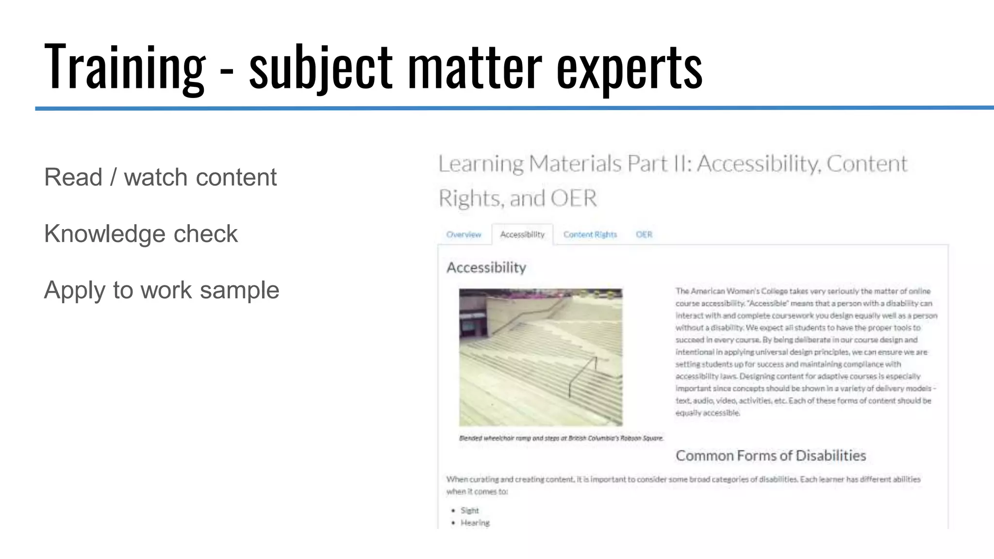 Sustaining Accessible OER at Scale | PPT