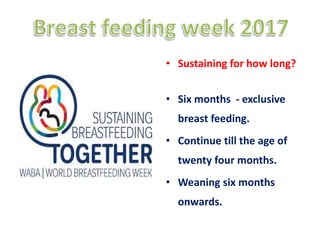 Sustaining breast feeding together | PPTX