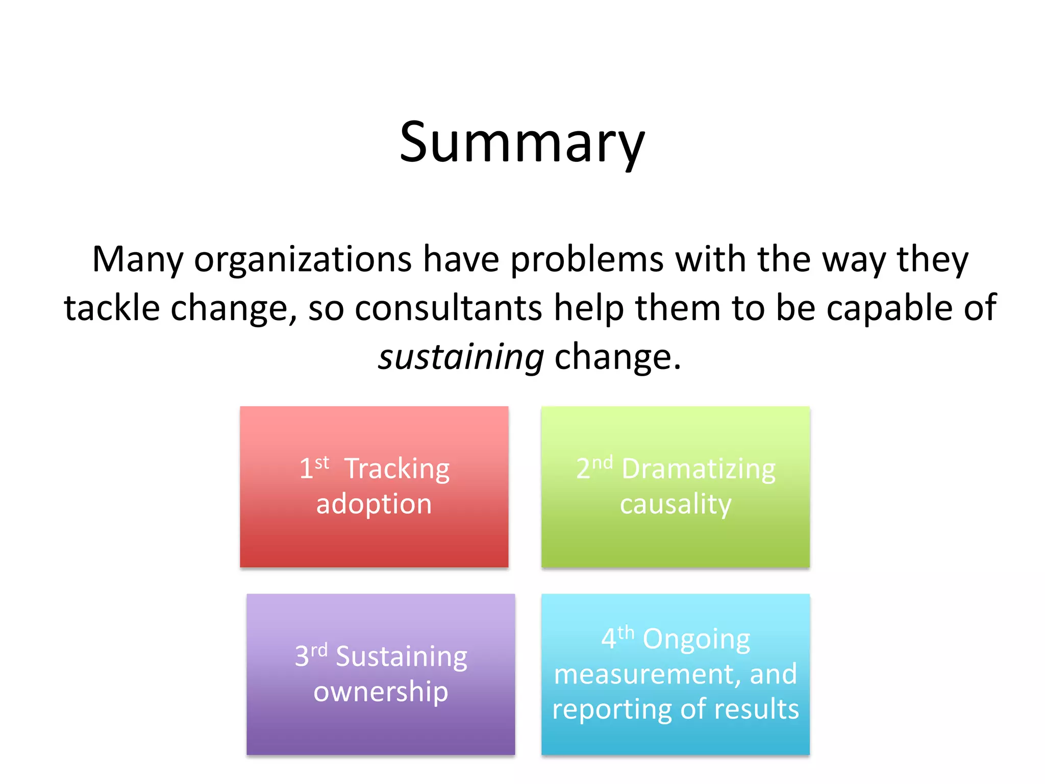 Sustaining change | PPTX