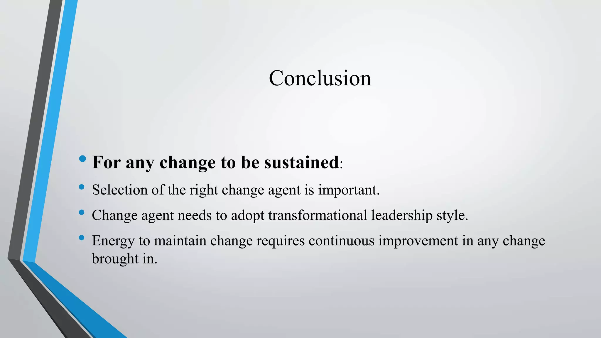 Sustaining change | PPTX