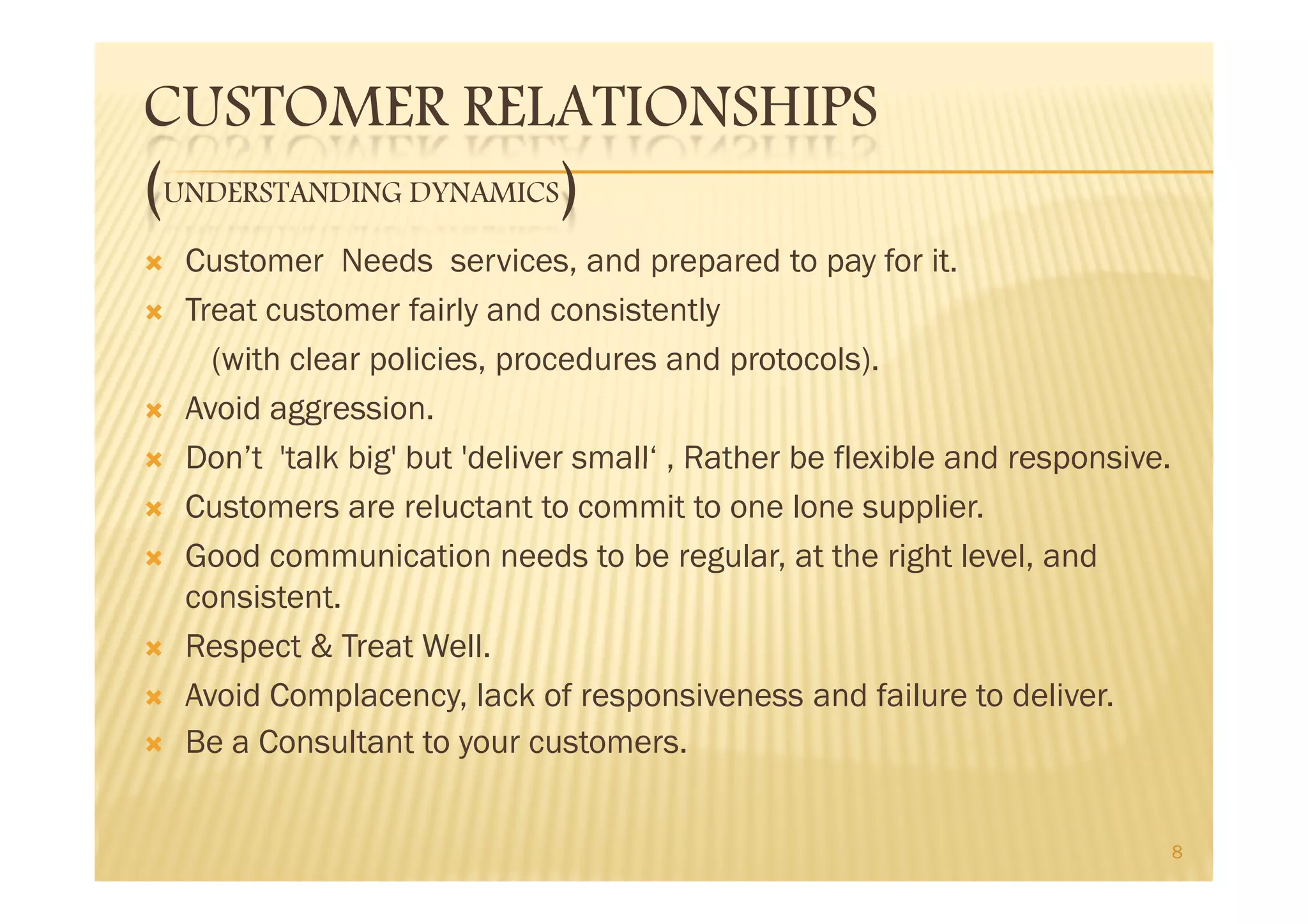 Sustaining customer relationship in b2b | PDF