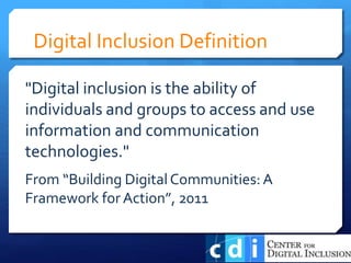 Sustaining digital inclusion | PPT