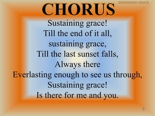 SUSTAINING GRACE | PPTX | Christianity | Religion & Spirituality