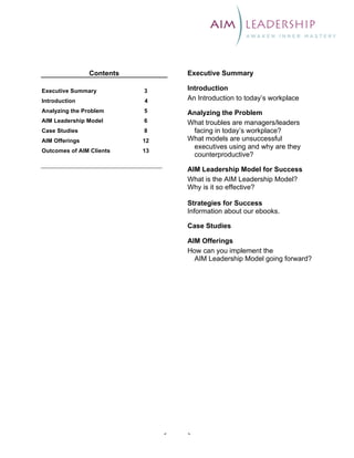 Sustaining High Performance Aim | PDF