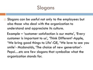 Sustaining organisational culture & means of transmitting | PPTX