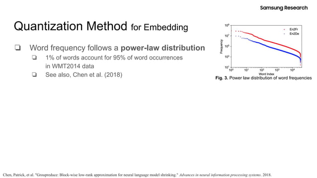 Extremely Low Bit Transformer Quantization for On-Device NMT | PPT