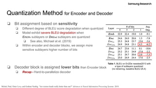 Extremely Low Bit Transformer Quantization for On-Device NMT | PDF