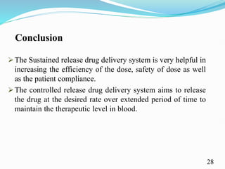 Sustain Release Drug Delivery System NDDS | PDF