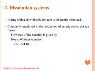 Sustain release drug delivery system, by dr. umesh kumar sharma ...