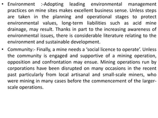 Sustanable mining | PPTX