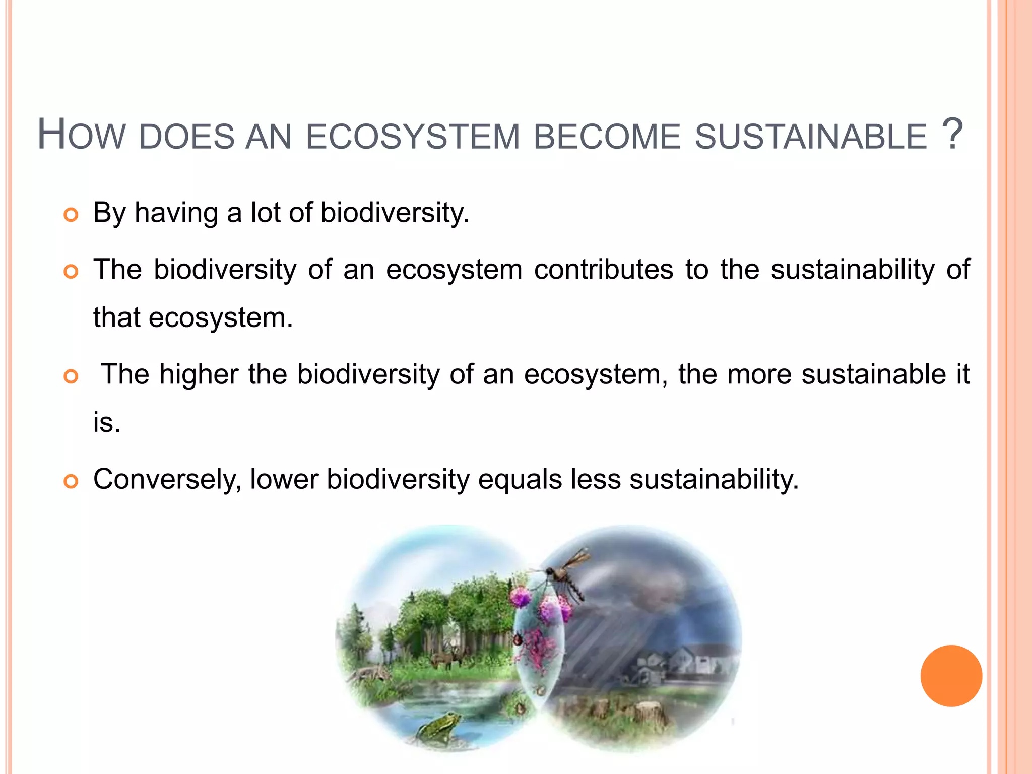 Sustanable use of ecosystem | PPT