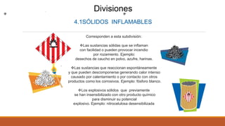 Sustancias peligrosas parte 4- clase 4- solidos inflamables | PPTX