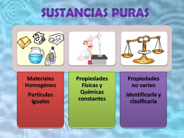 Sustancias puras