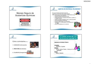 Introduccin De Manejo De Sustancias Quimicas