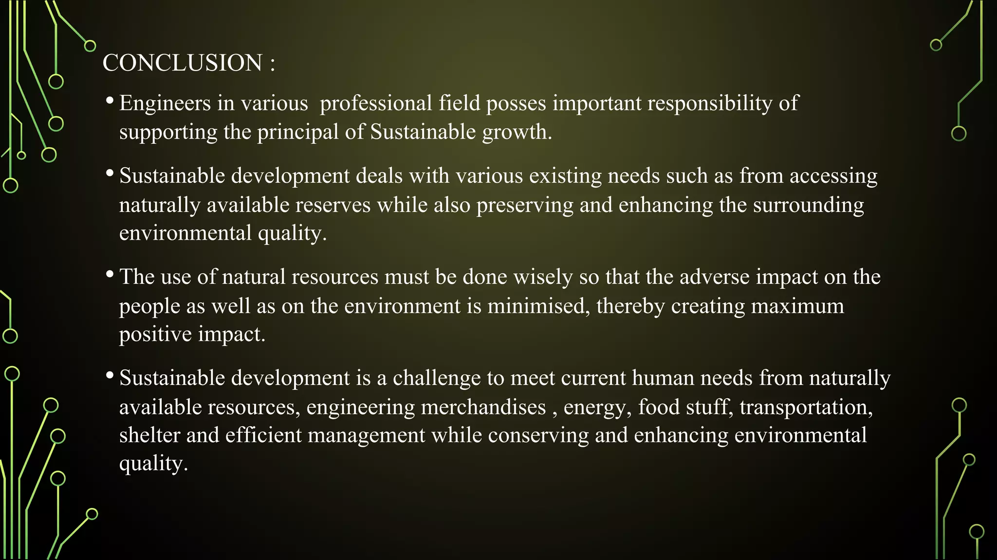 Sustainable Engineering: An Essential Part of Engineering Ethics | PDF