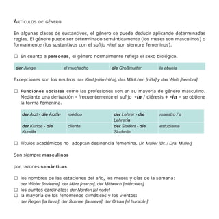 Sustantivo 2: El género | PDF