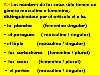 Sustantivo genero | PPT