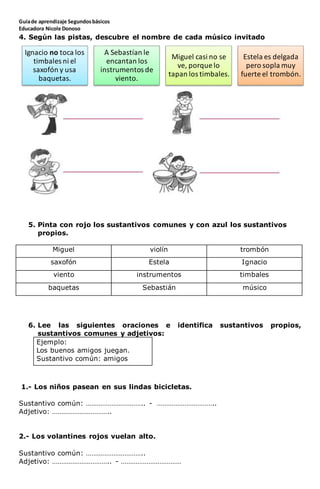 Sustantivo guia | DOCX
