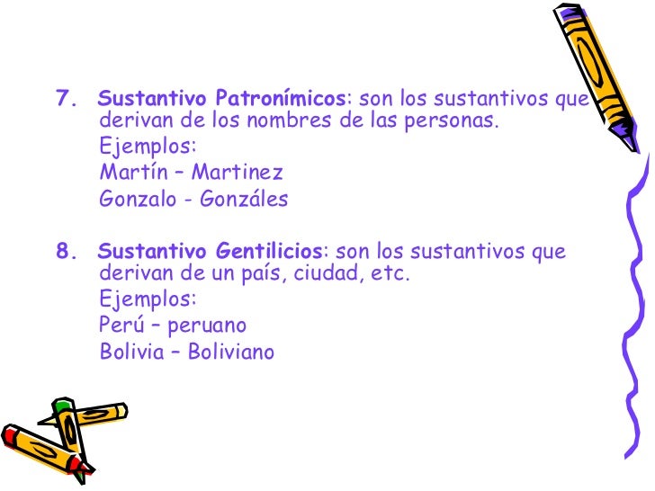 100 Ejemplos De Sustantivos Patronímicos – SJDBG