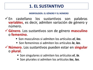 Breve esquema de los Sustantivos en castellano | PDF