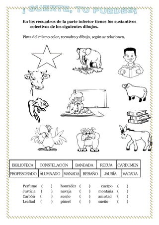 Sustantivos individuales y colectivos | DOCX