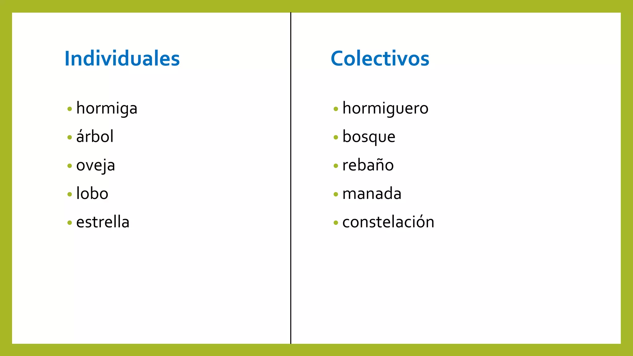 Sustantivos individuales y colectivos | PDF