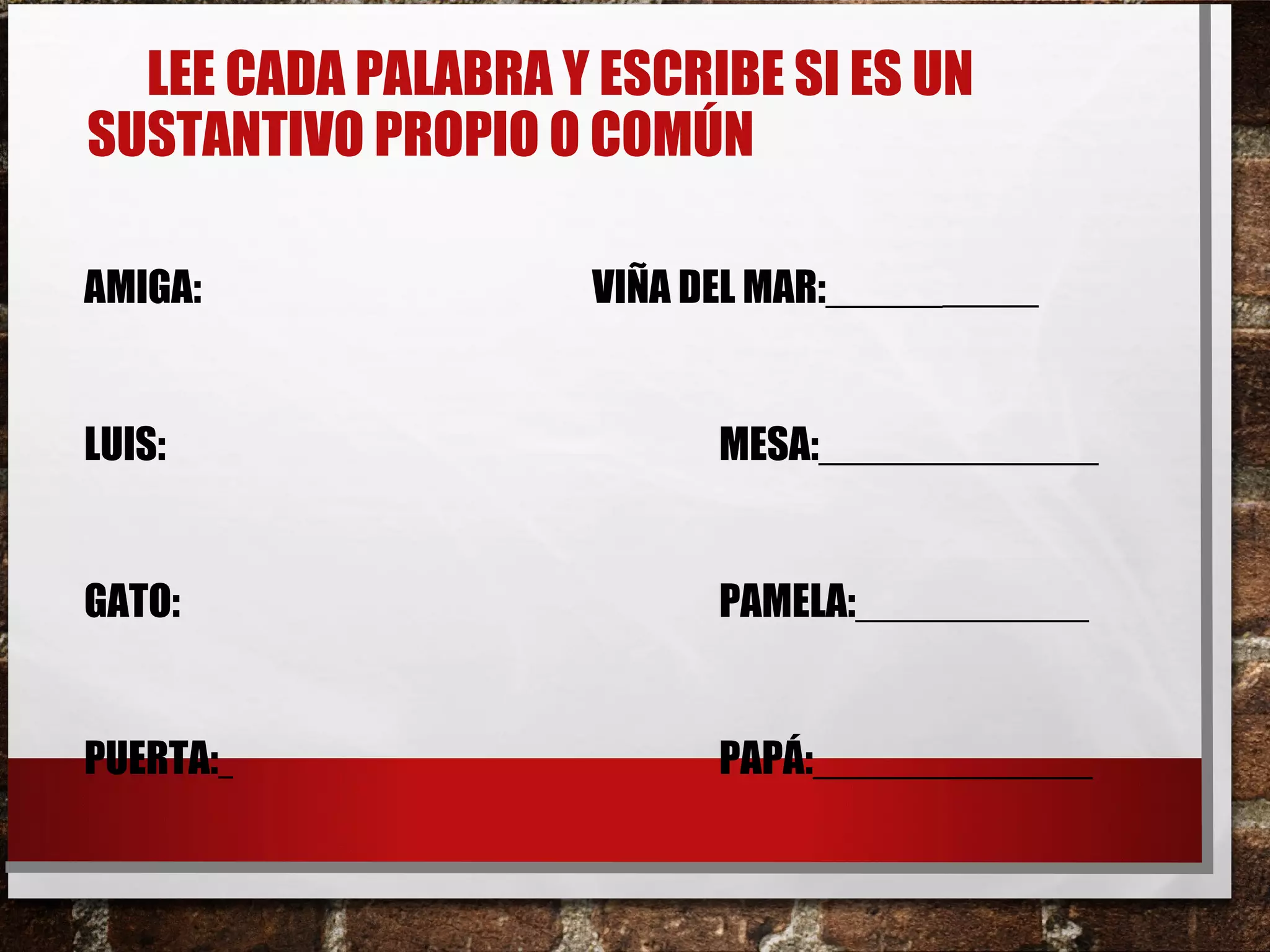 Sustantivos propio y común | PPT
