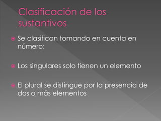 Sustantivos singulares y plurales | PPTX
