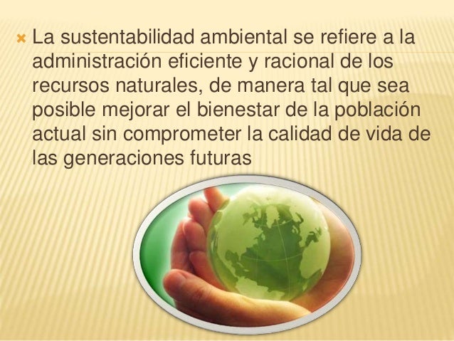 Sustentabilidad Ambiental Diapositivas