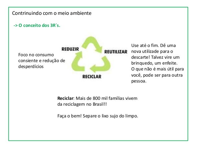 Sustentabilidade - 3Rs.