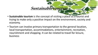 Sustinable tourism | PPTX