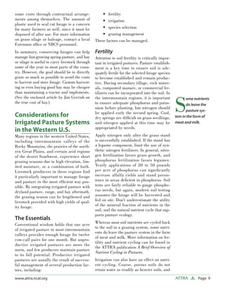 Pastures: Sustainable Management | PDF