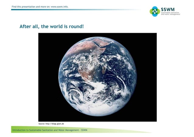 SustSan workshop: Introduction to SSWM by Tandiwe Erlmann | PPT