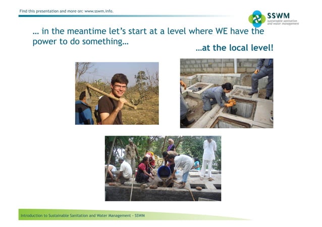 SustSan workshop: Introduction to SSWM by Tandiwe Erlmann | PPT