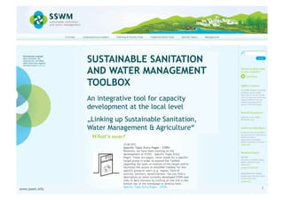 SustSan workshop: The SSWM Toolbox by Tandiwe Erlmann | PPT