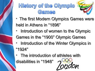 The Olympics | PPT