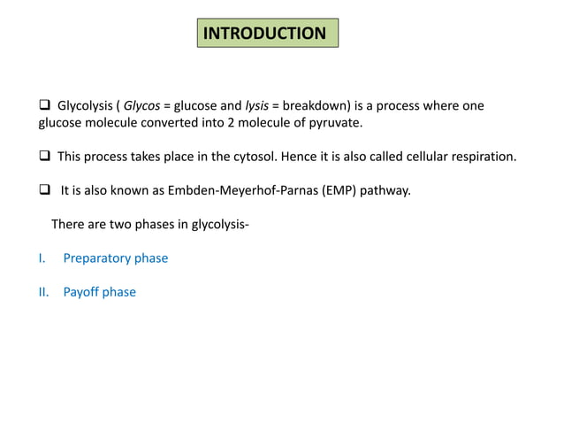 SUBSTRATE LEVEL PHOSPHORYLATION IN GLYCOLYSIS | PPTX