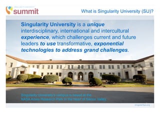 Singularity University Summit Europe Presentation | PPT