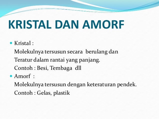 Susunan atom kristal