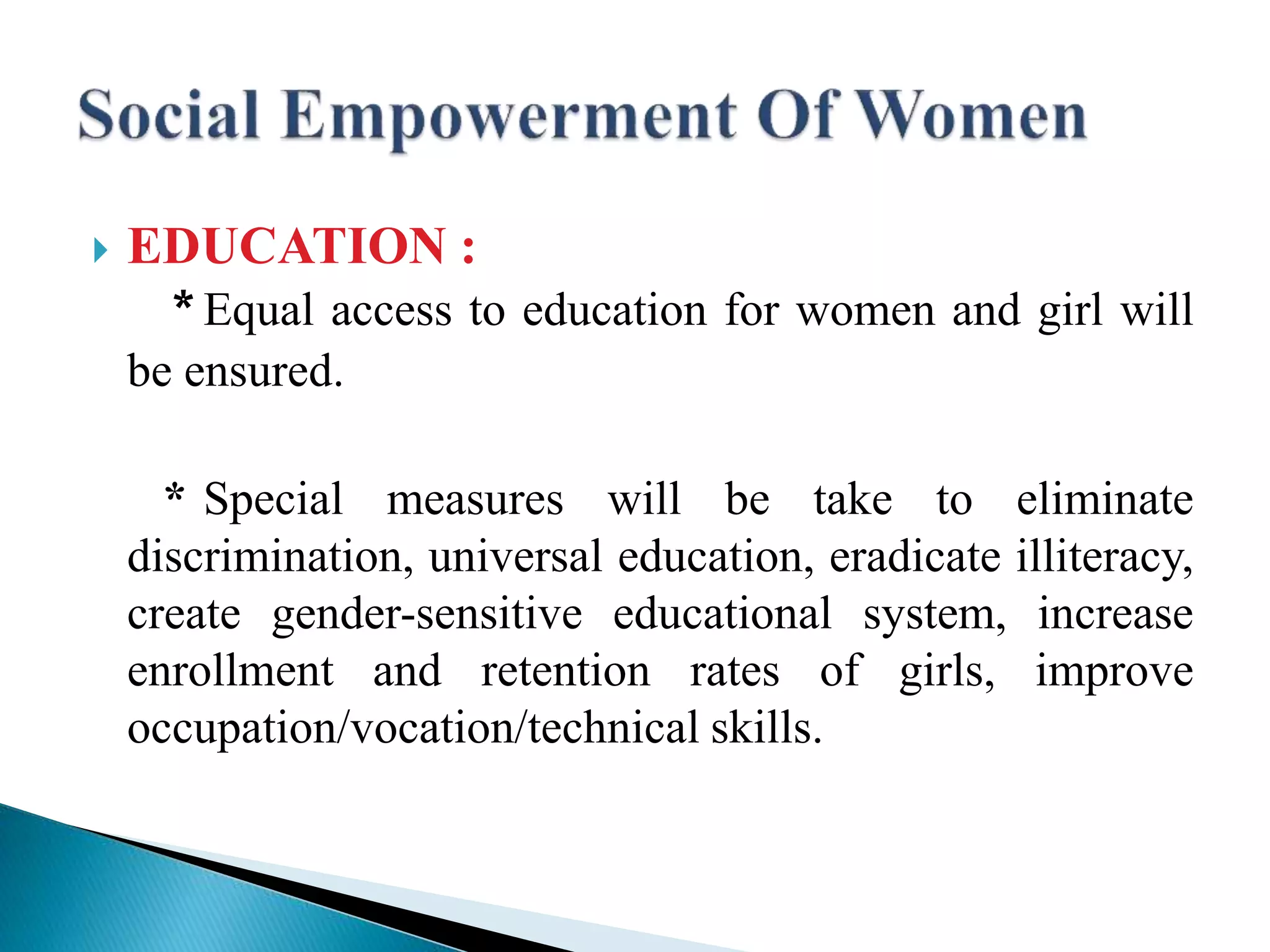 women empowerment ppt | PPTX | Women\'s Health | Healthy Living