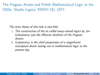 Riduzione e Tesi di Suszko | PPT