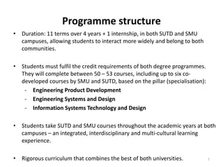SUTD-SMU Announce Dual Degree Programme in Technology and Management | PPTX