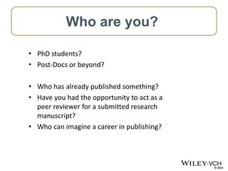 Publishing Scientific Research & How to Write High-Impact Research ...