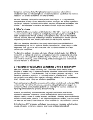Sametime Unified Telephony | PDF