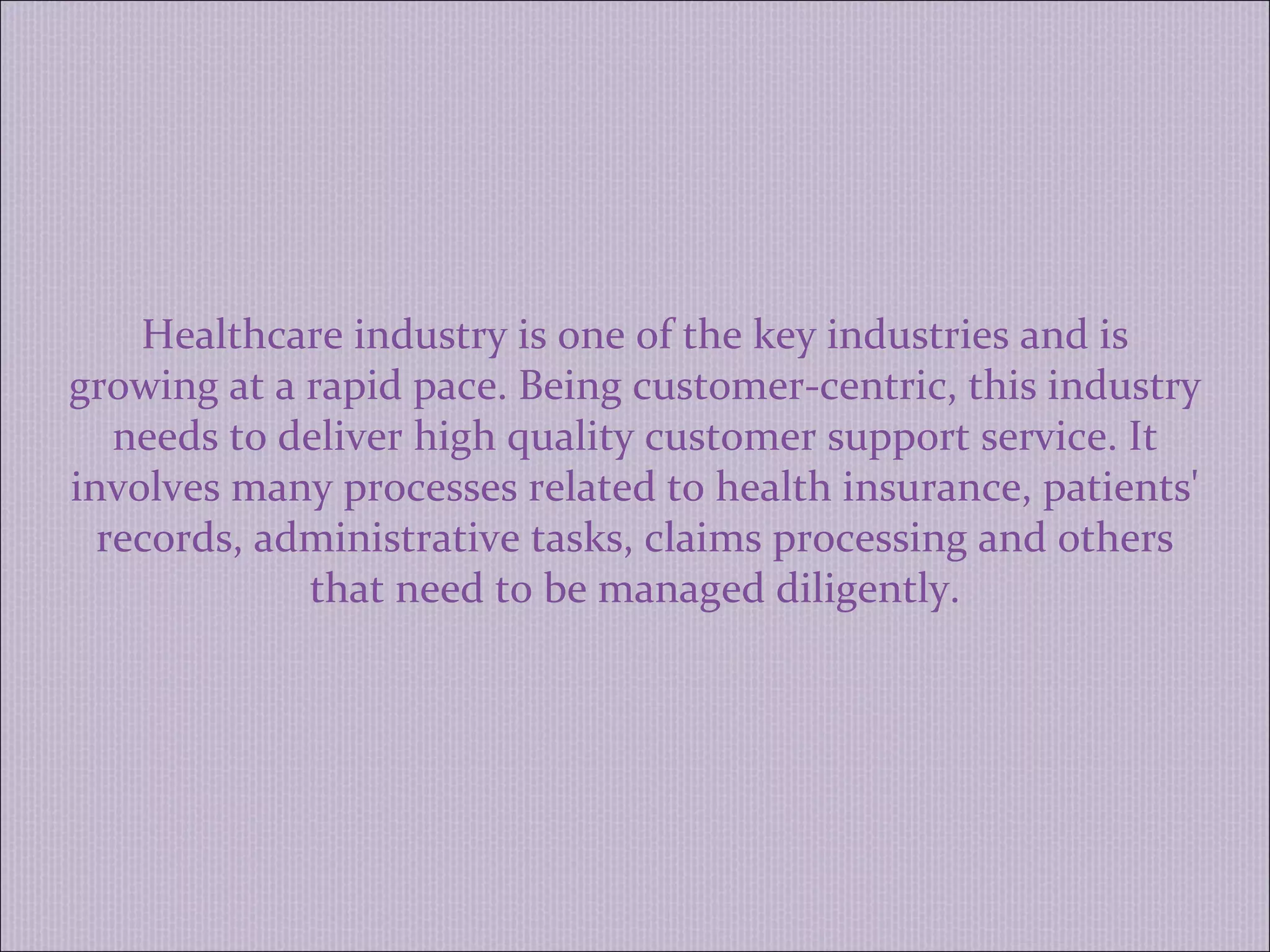 Sutherland global services in healthcare | PPT