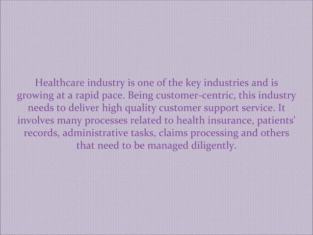 Sutherland global services in healthcare | PPT