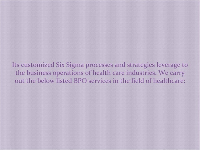 Sutherland global services in healthcare | PPT
